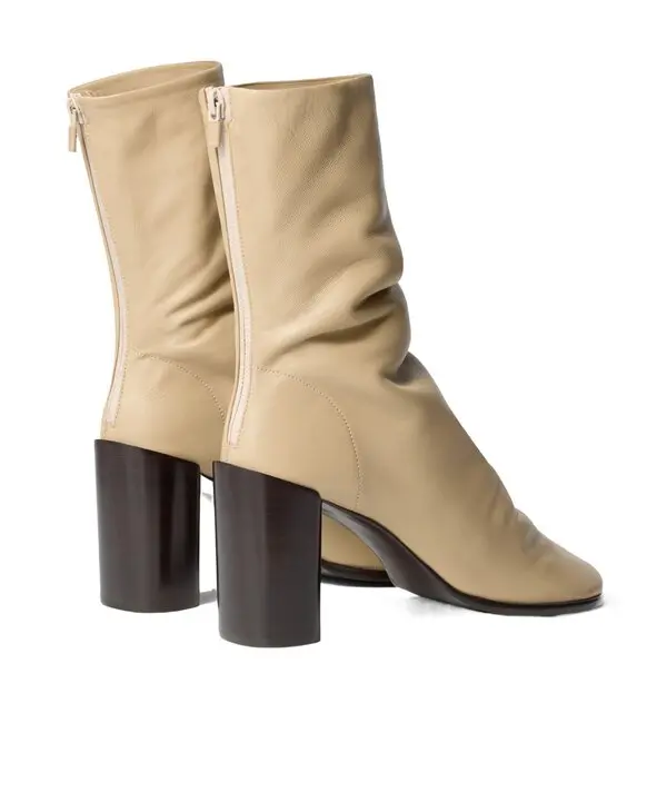 LEMAIRE Glove Leather Ankle Boots