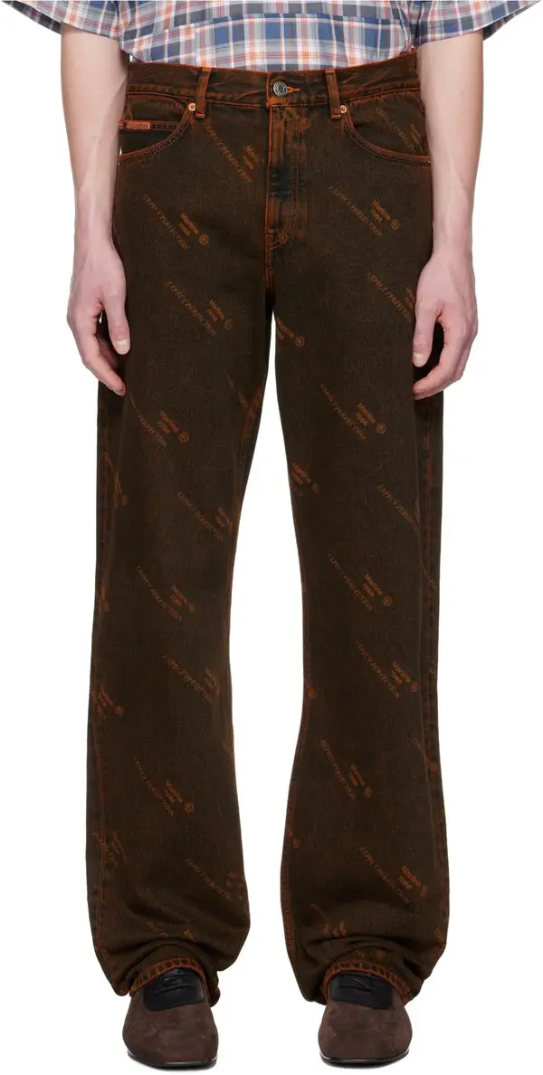 Martine Rose Logo Print Jeans
