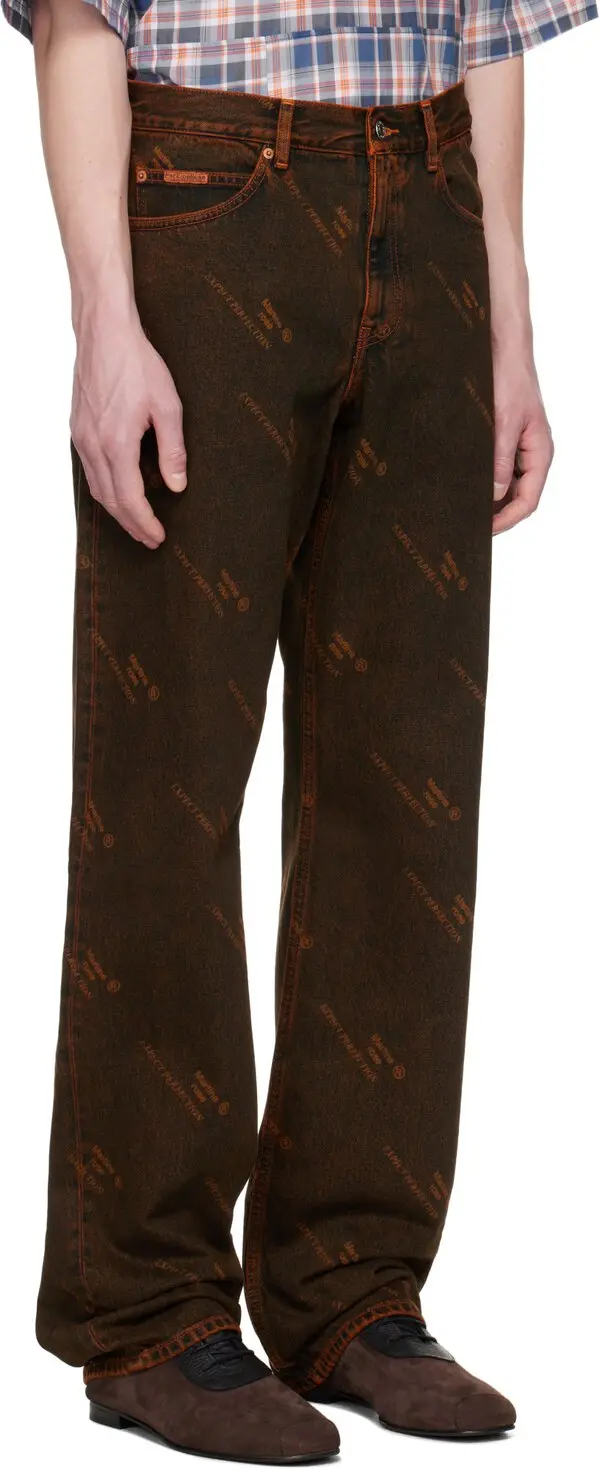 Martine Rose Logo Print Jeans
