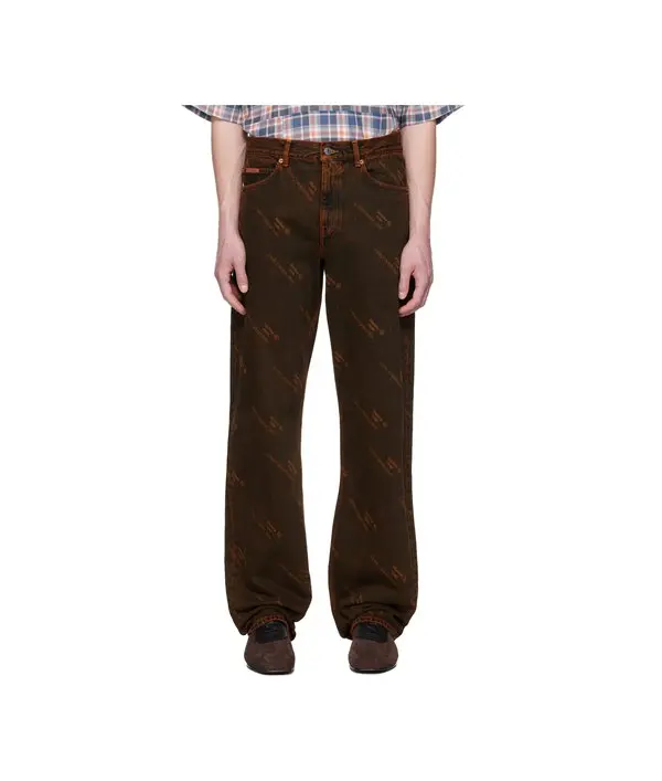 Martine Rose Logo Print Jeans