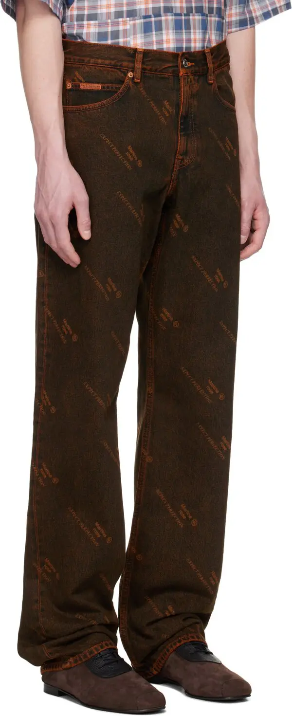 Martine Rose Logo Print Jeans