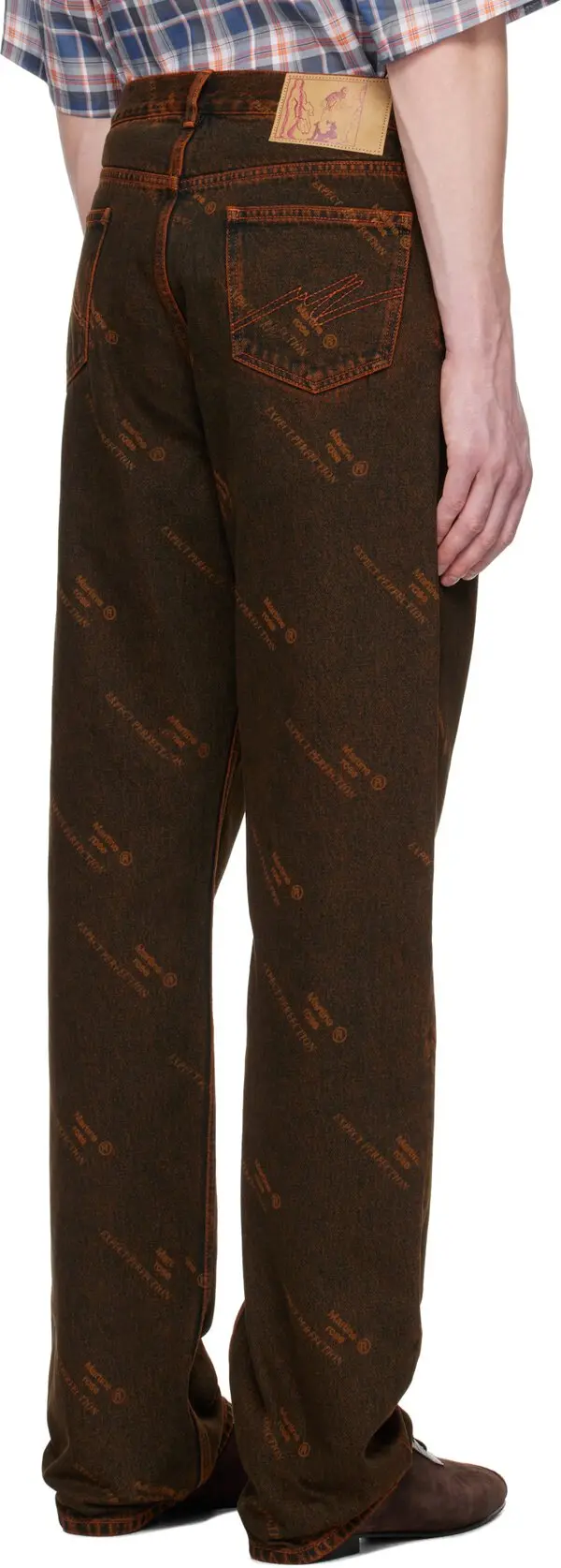Martine Rose Logo Print Jeans