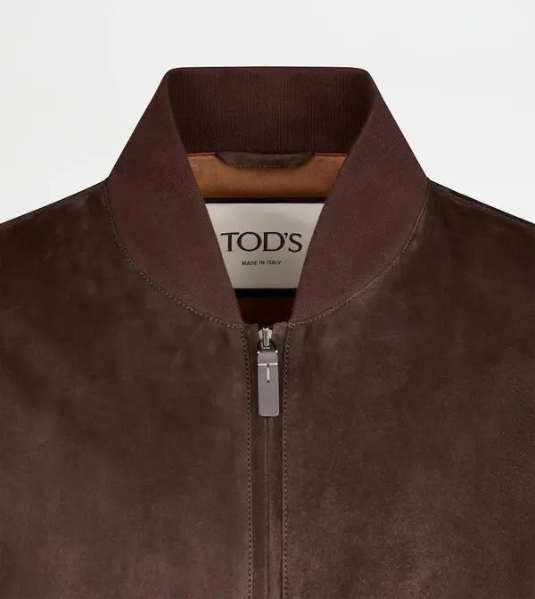 TOD'S Suede Bomber Jacket