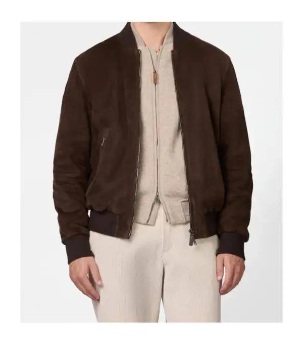 TOD'S Suede Bomber Jacket