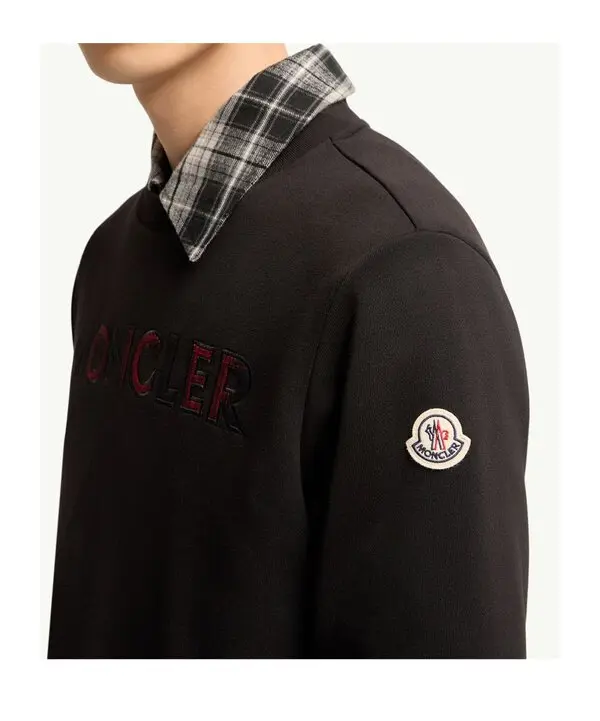 Moncler Logo Cotton Blend Sweatshirt