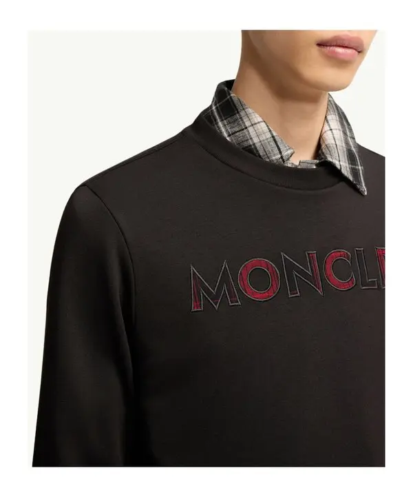 Moncler Logo Cotton Blend Sweatshirt