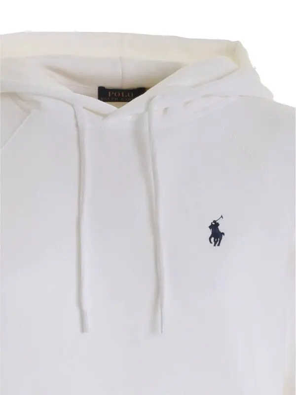 Polo Ralph Lauren Embroidered Pony Drawstring Hoodie - White