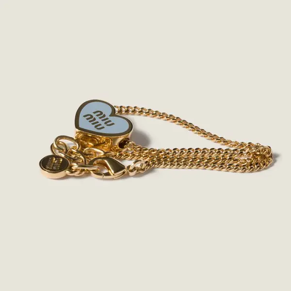 Miu Miu Heart Charm Bracelet