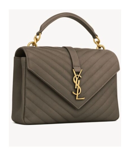 Saint Laurent College Medium Quilted Leather Shoulder Bag