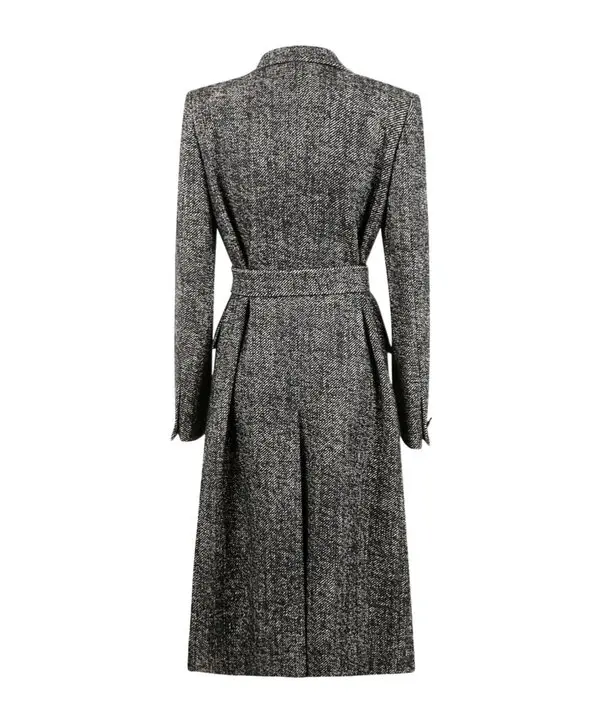 Tagliatore Double-breasted Belted Coat