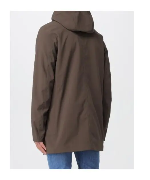 K-WAY Logo Patch Hooded Coat