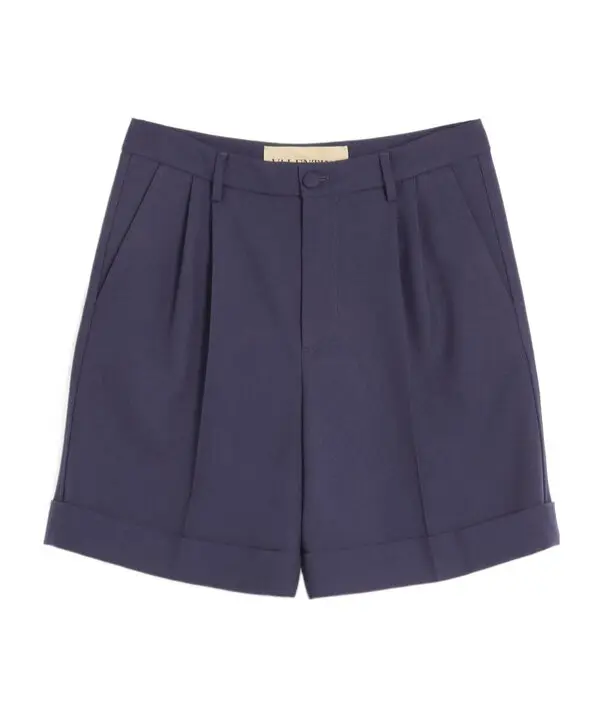 Valentino Garavani Cuffed Wool Bermuda Shorts