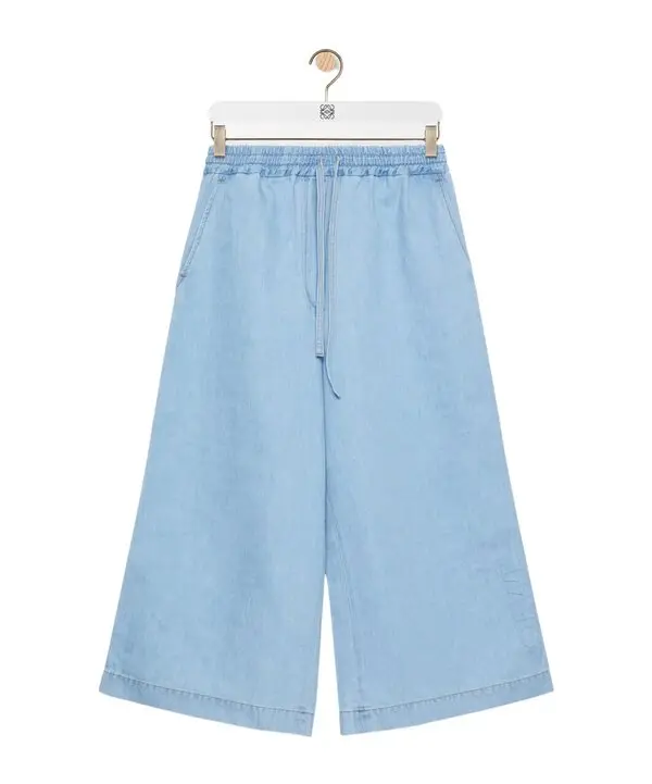 Loewe Cropped Wide-leg Trousers