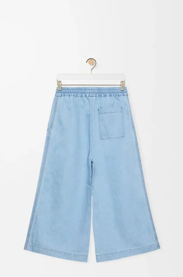 Loewe Cropped Wide-leg Trousers