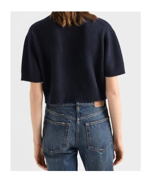 Prada Wool And Cashmere Crew-neck Sweater