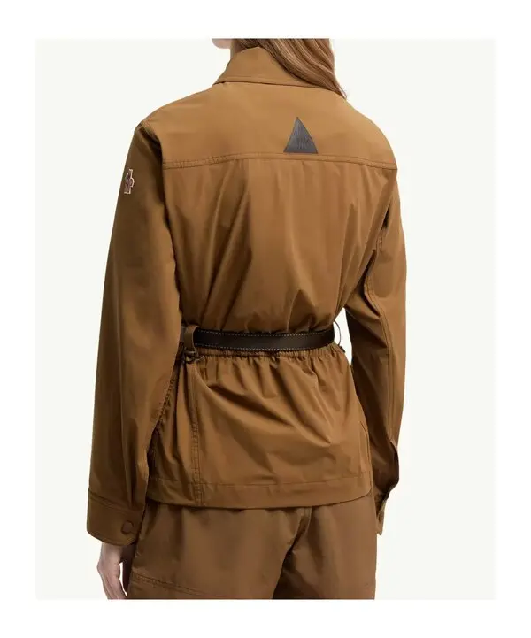Moncler Isfara Taffeta Shirt Jacket With Detachable Belt