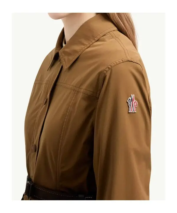 Moncler Isfara Taffeta Shirt Jacket With Detachable Belt