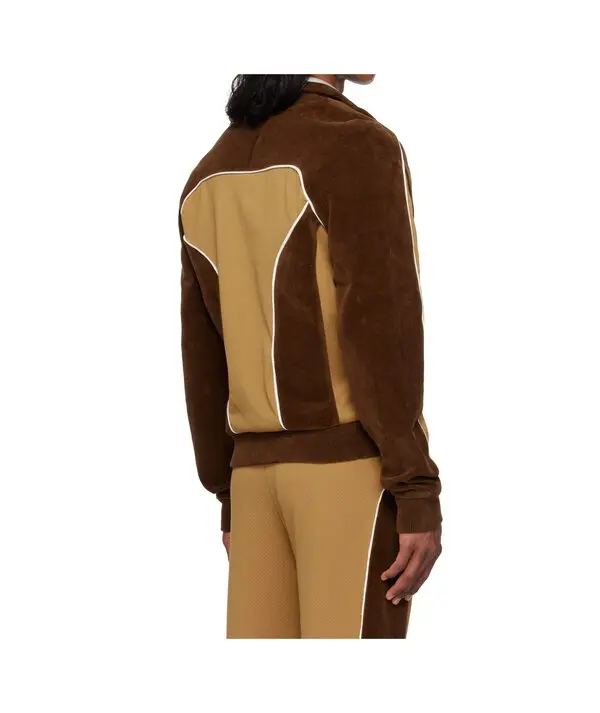 Casablanca Chenille Panelled Track Jacket