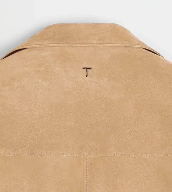 TOD'S Pashmy Suede Blazer With T-stitch Detailing