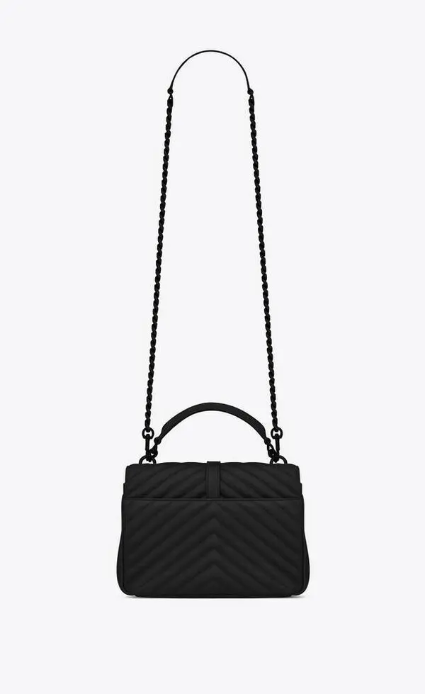 Saint Laurent College Medium Shoulder Bag - Black