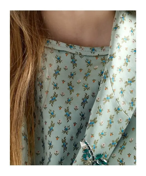 Prada Floral Print Duchess Dress
