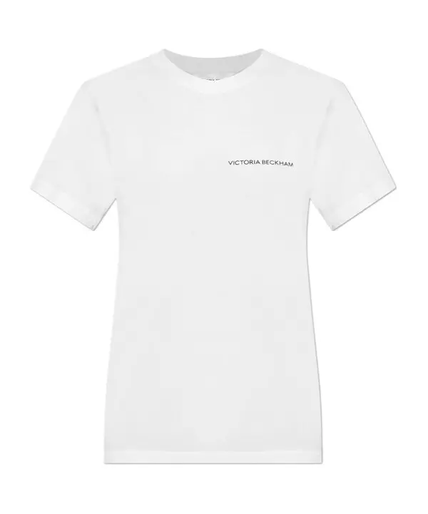 Victoria Beckham Logo Printed Crewneck T-shirt