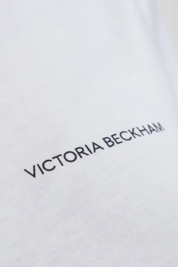 Victoria Beckham Logo Printed Crewneck T-shirt