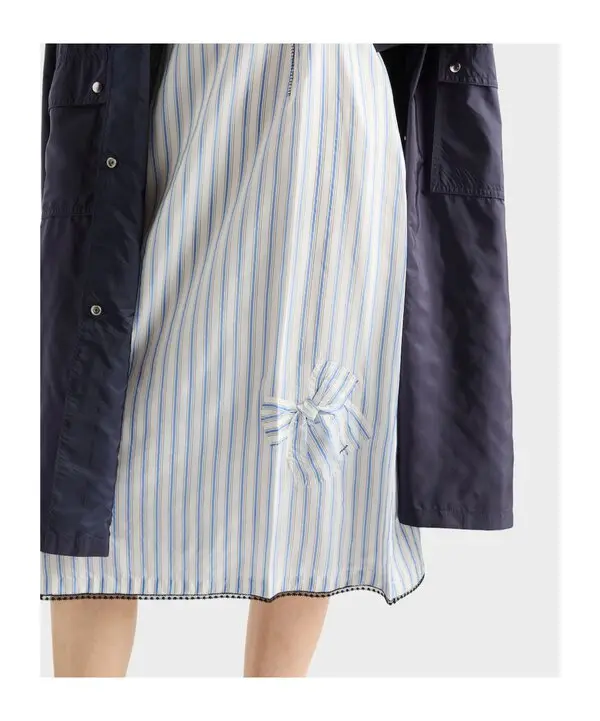 Prada Striped Dress With Bow
