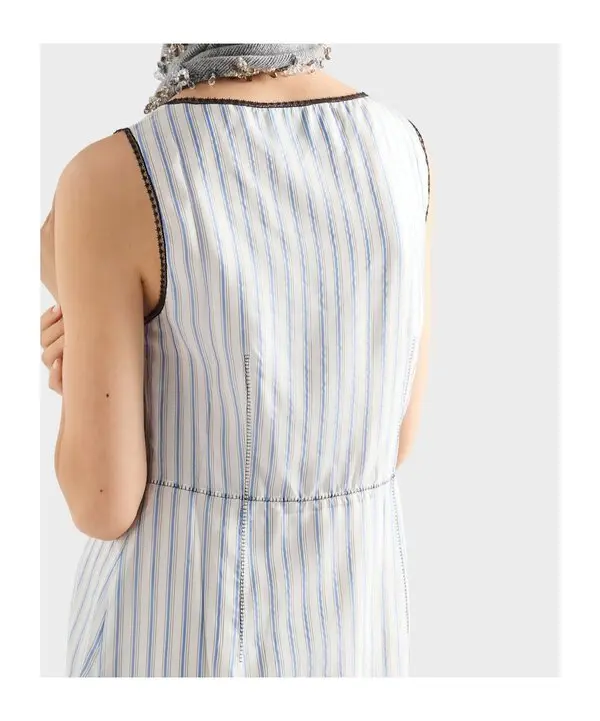 Prada Striped Dress With Bow