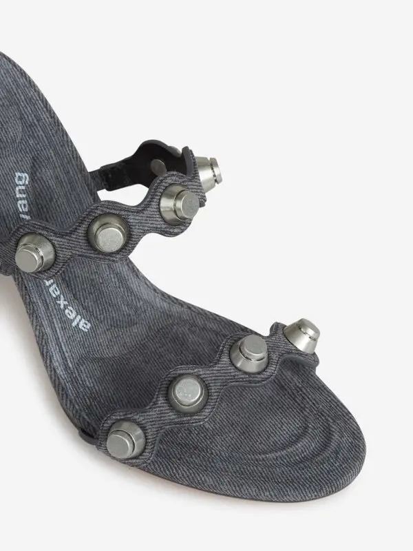 Alexander Wang Riot Heeled Mules With Logo Detailing
