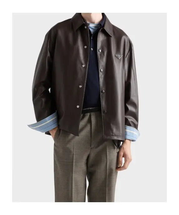Prada Nappa Leather Shirt