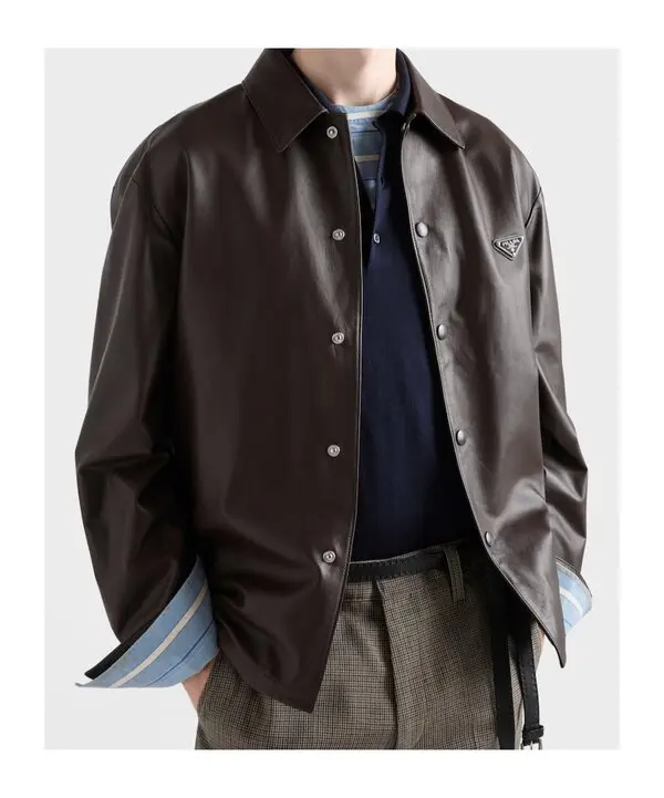 Prada Nappa Leather Shirt