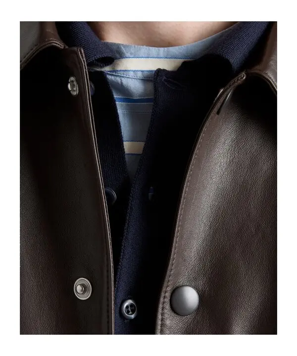 Prada Nappa Leather Shirt