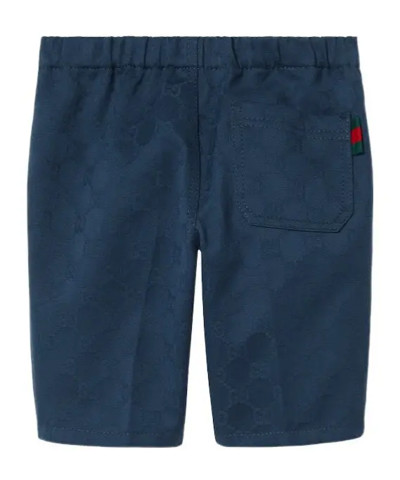Gucci Baby Gg Cotton Pants With Web