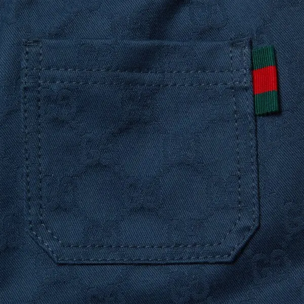 Gucci Baby Gg Cotton Pants With Web