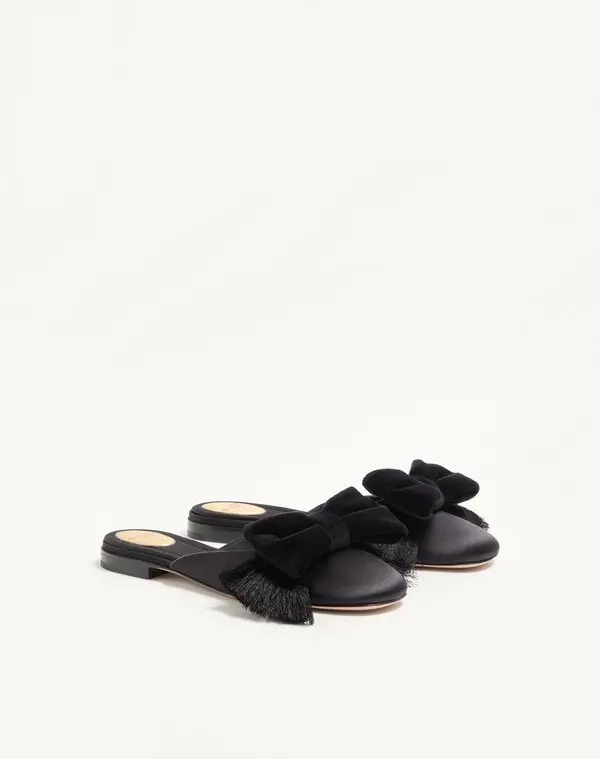 Valentino Garavani Slingback Mules With Bow Detailing