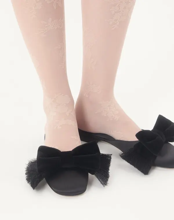 Valentino Garavani Slingback Mules With Bow Detailing