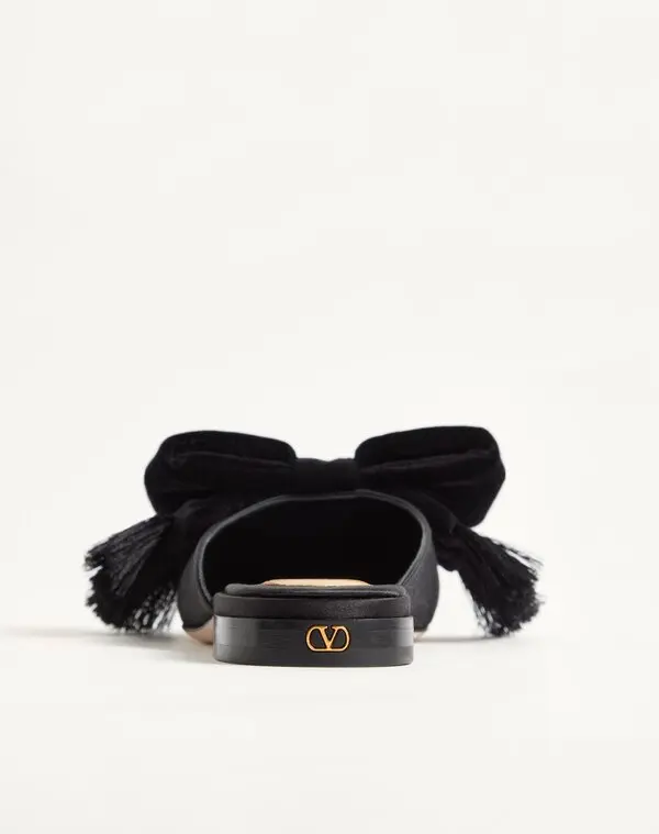 Valentino Garavani Slingback Mules With Bow Detailing