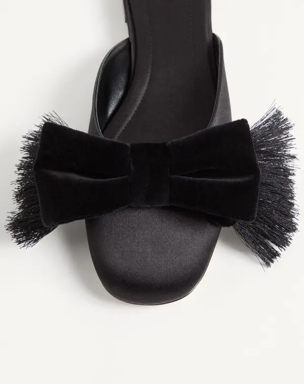 Valentino Garavani Slingback Mules With Bow Detailing