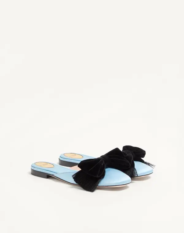 Valentino Garavani Reinette Satin Mule