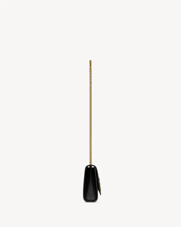 Saint Laurent Flap Shoulder Bag With Chain Strap - Black