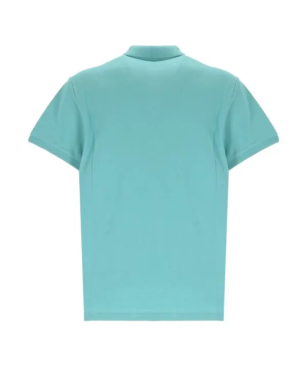 Polo Ralph Lauren Logo Embroidered Short-sleeved Polo Shirt - Turquoise