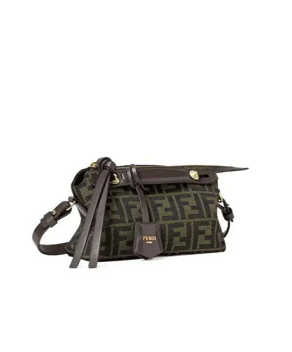 Fendi Mini The Way Soft Ff Zucca Jacquard And Leather Bag - Brown