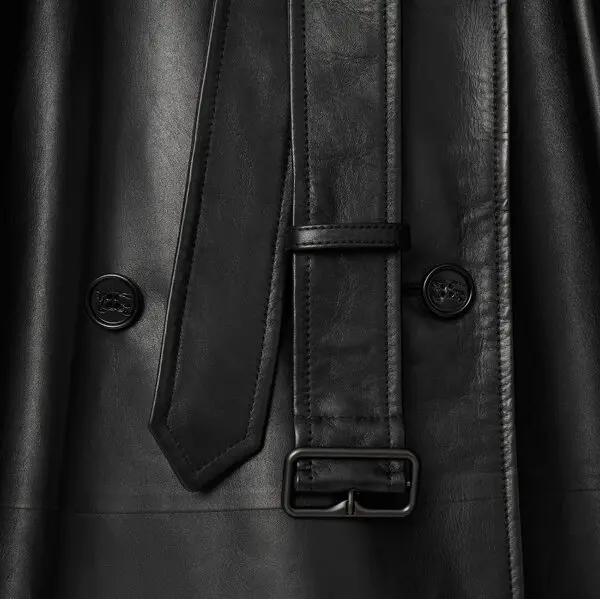 Burberry Leather Trench Coat