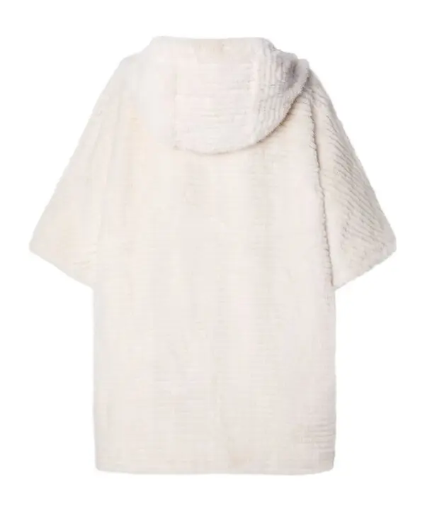 Fendi Mink Travel Poncho - White