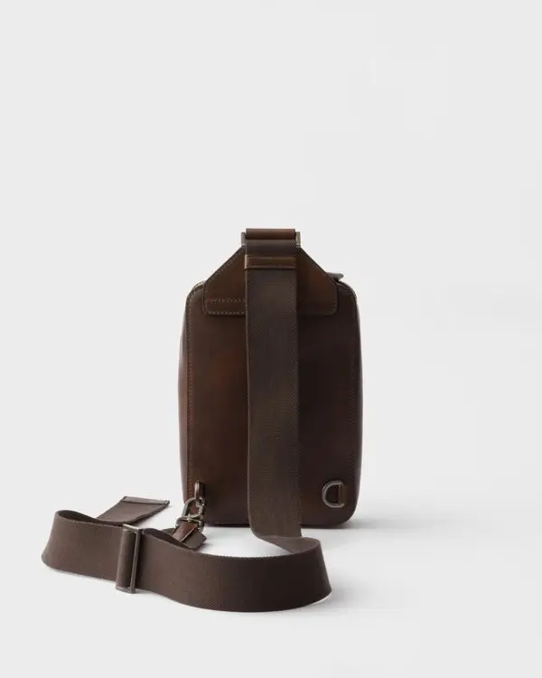 Prada Brique Antiqued Leather Bag