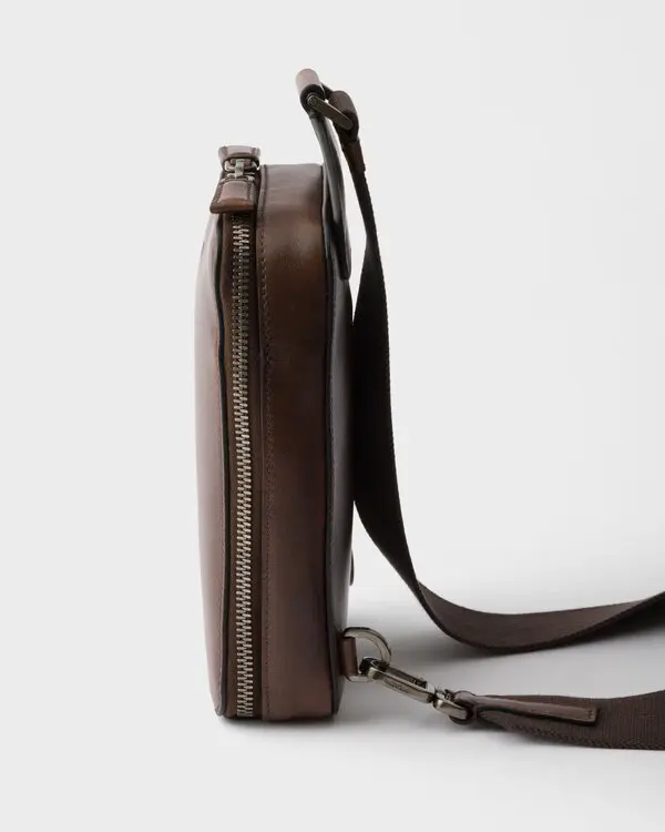 Prada Brique Antiqued Leather Bag