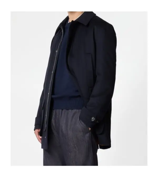 TOD'S Leather Base Collar Coat