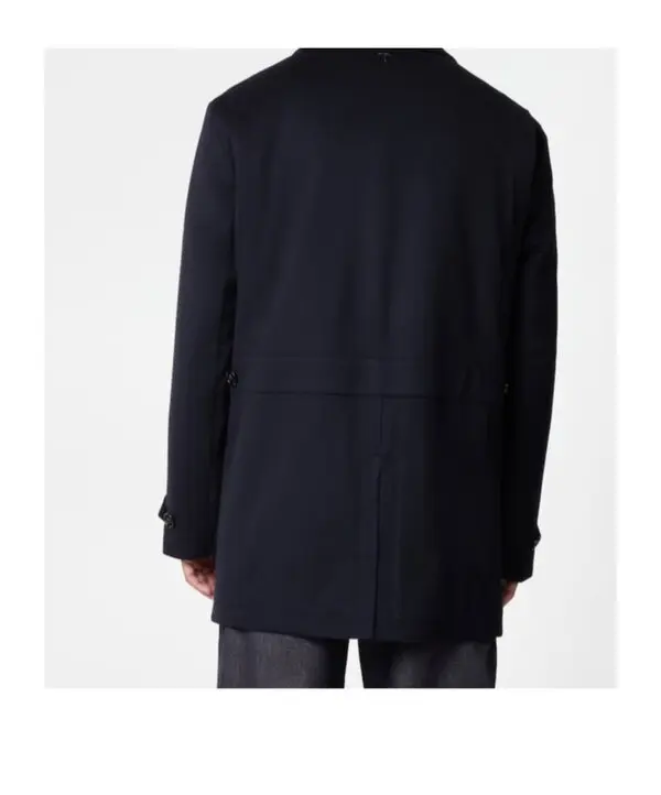 TOD'S Leather Base Collar Coat