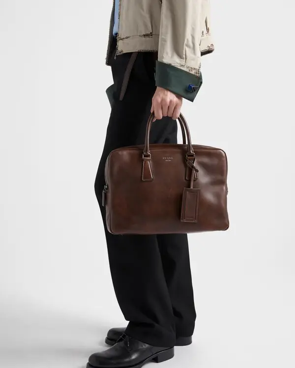 Prada Leather Work Bag